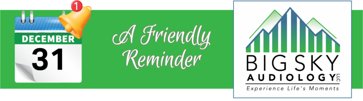 December 31st, a Friendly Reminder